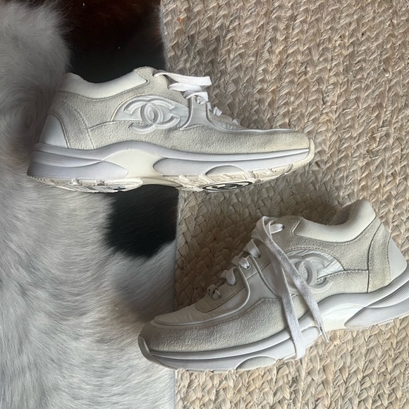 CHANEL | Shoes | Chanel Interlocking Cc Logo Nylon Sneakers | Poshmark